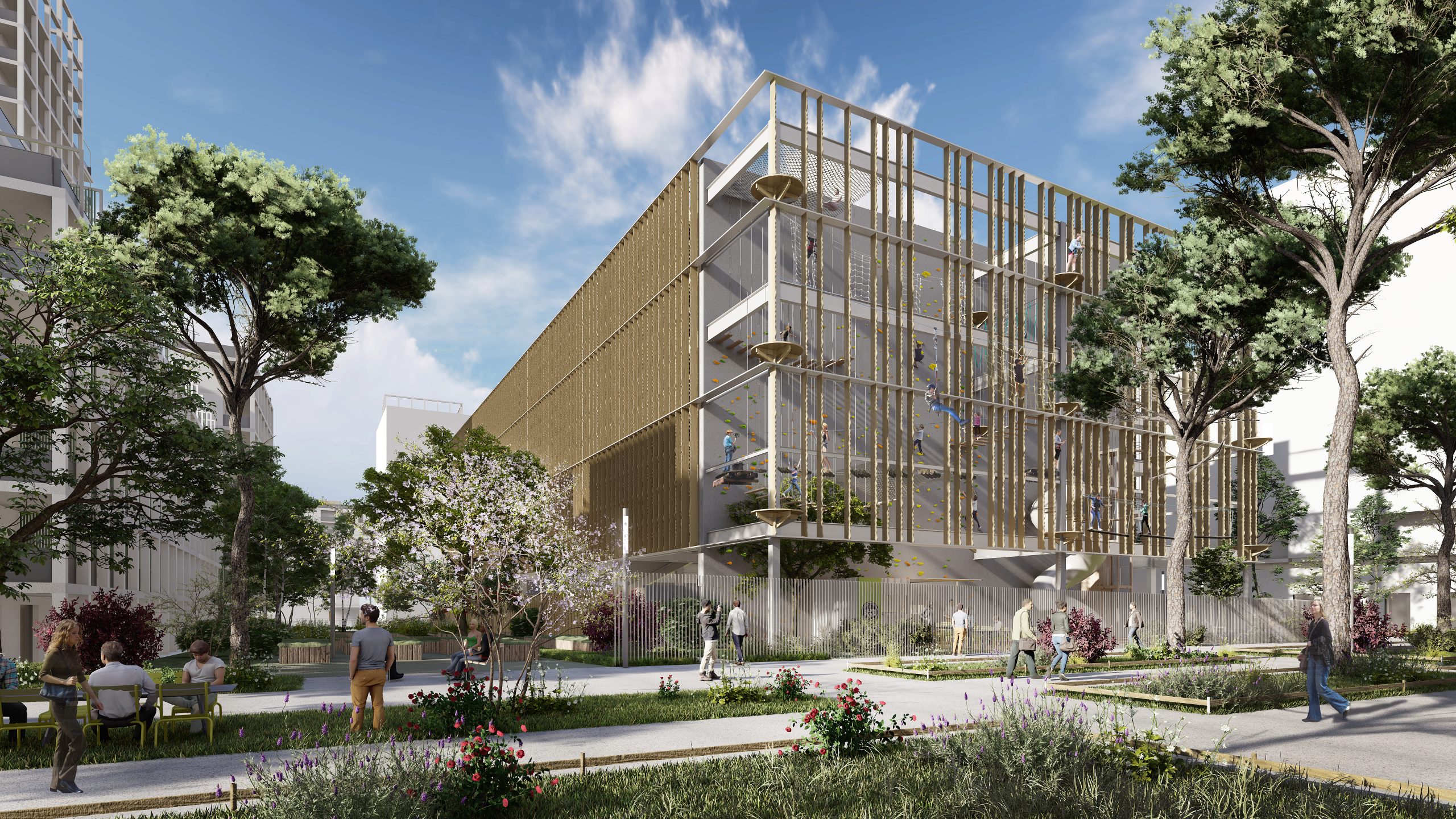 4C1 : un parking mutualisé - Les Fabriques